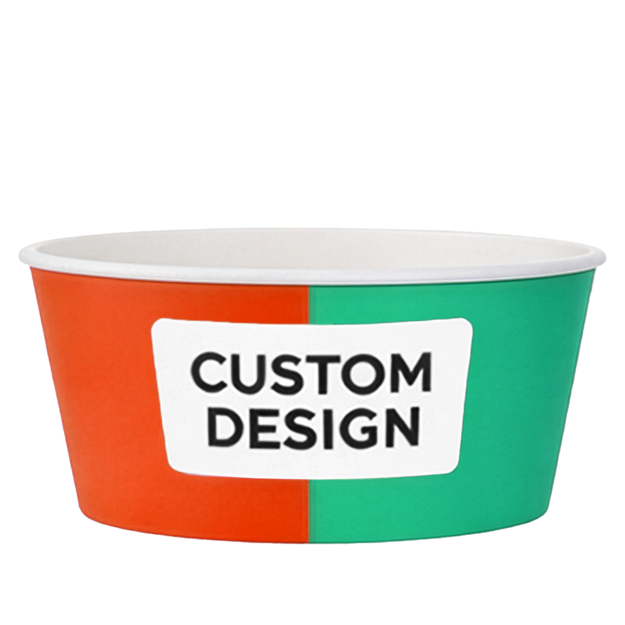 Printed cardboard bowl 1300 ml (40 oz) | Personalized | CUPSZ